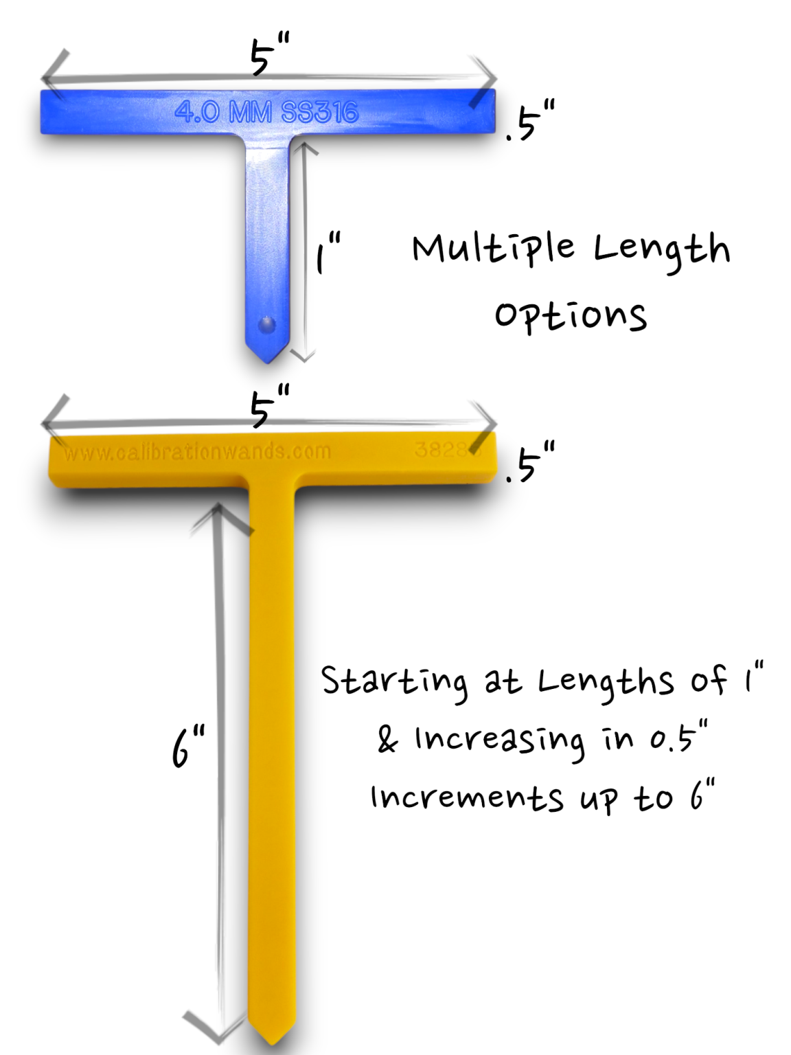 Metal Detector & X-Ray Test Wands (8 3/4" & 5") » Calibration Wands